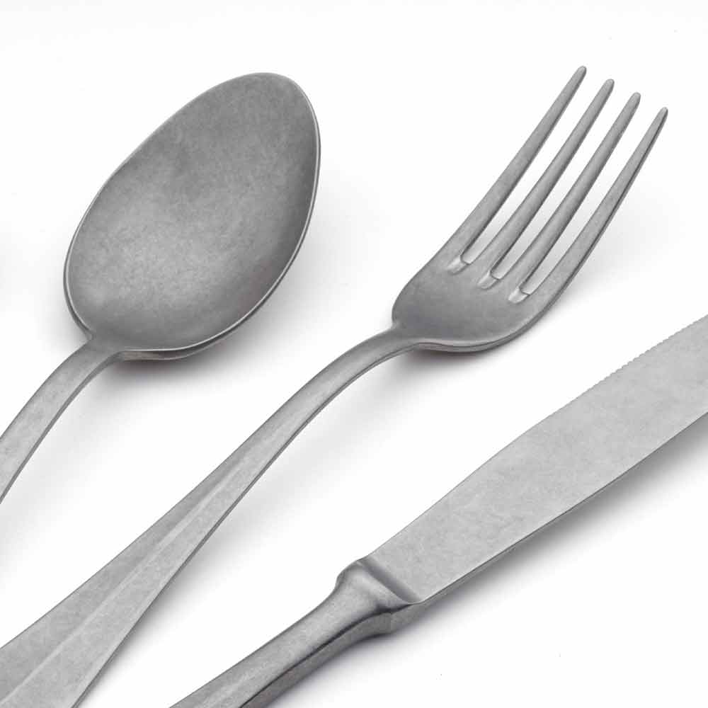 24 Edelstahl Besteck Luxus Design Vintage Retro Style