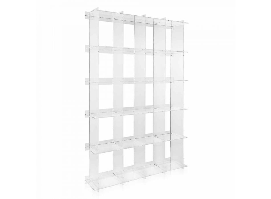 Modernes Bücherregal aus transparentem Plexiglas Sfera4